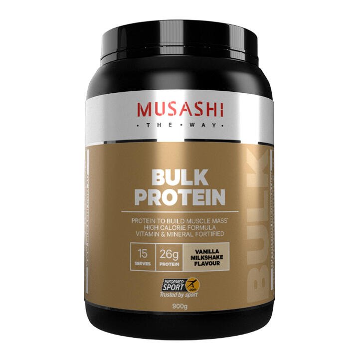 Musashi Bulk Protein Powder Vanilla Milkshake 900 gm – Whey Direct